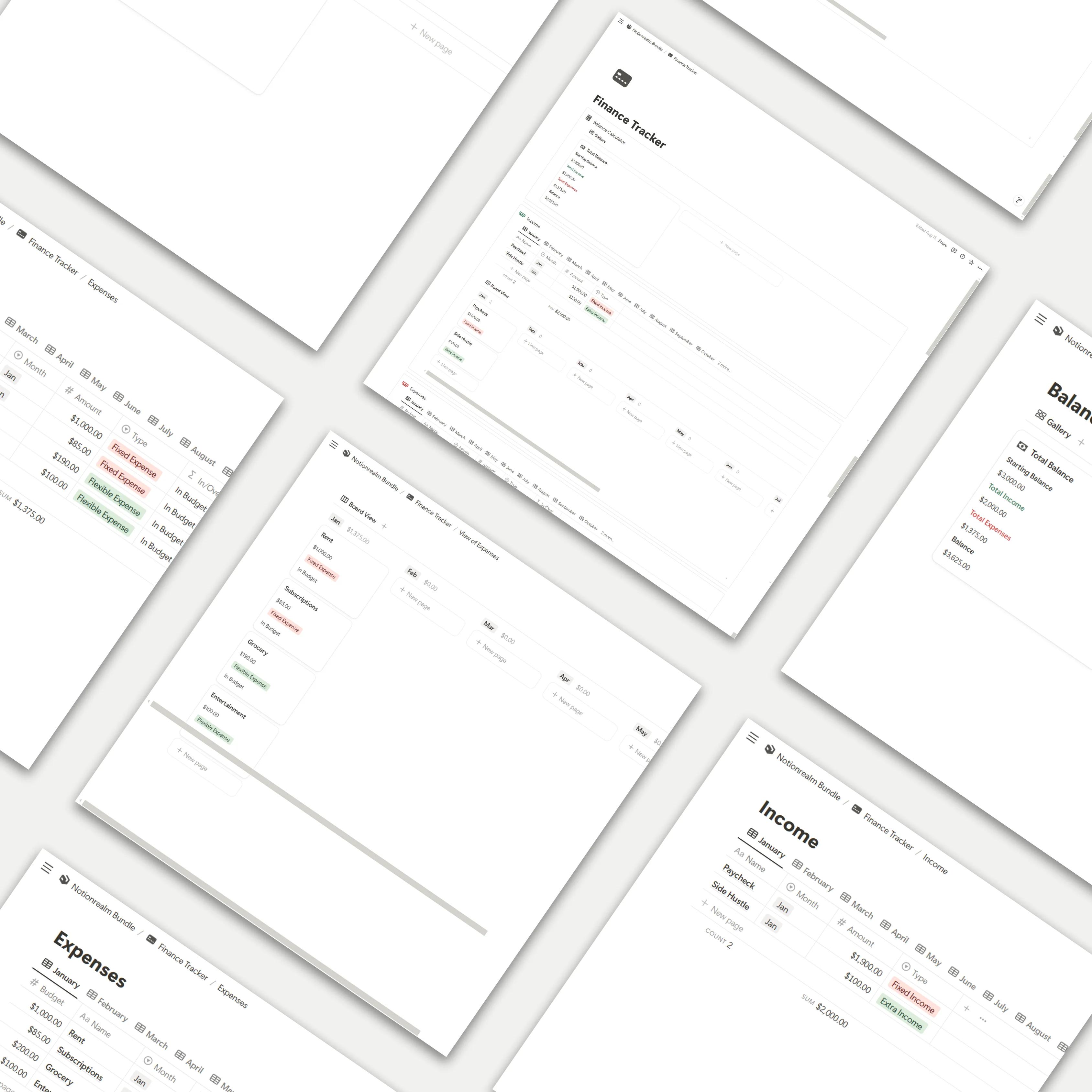 Notion Finance Tracker Template – Budget & Expense Planner